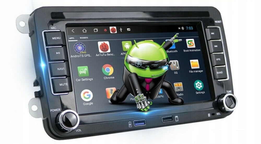 RADIO 2 DIN ANDROID VW GOLF V VI 5 6 PASSAT B6 B7 - 11269137279 - oficjalne archiwum Allegro