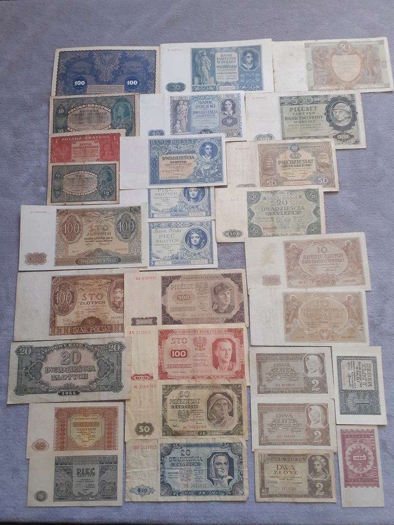 Banknoty PRL - 11972745041 - oficjalne archiwum Allegro