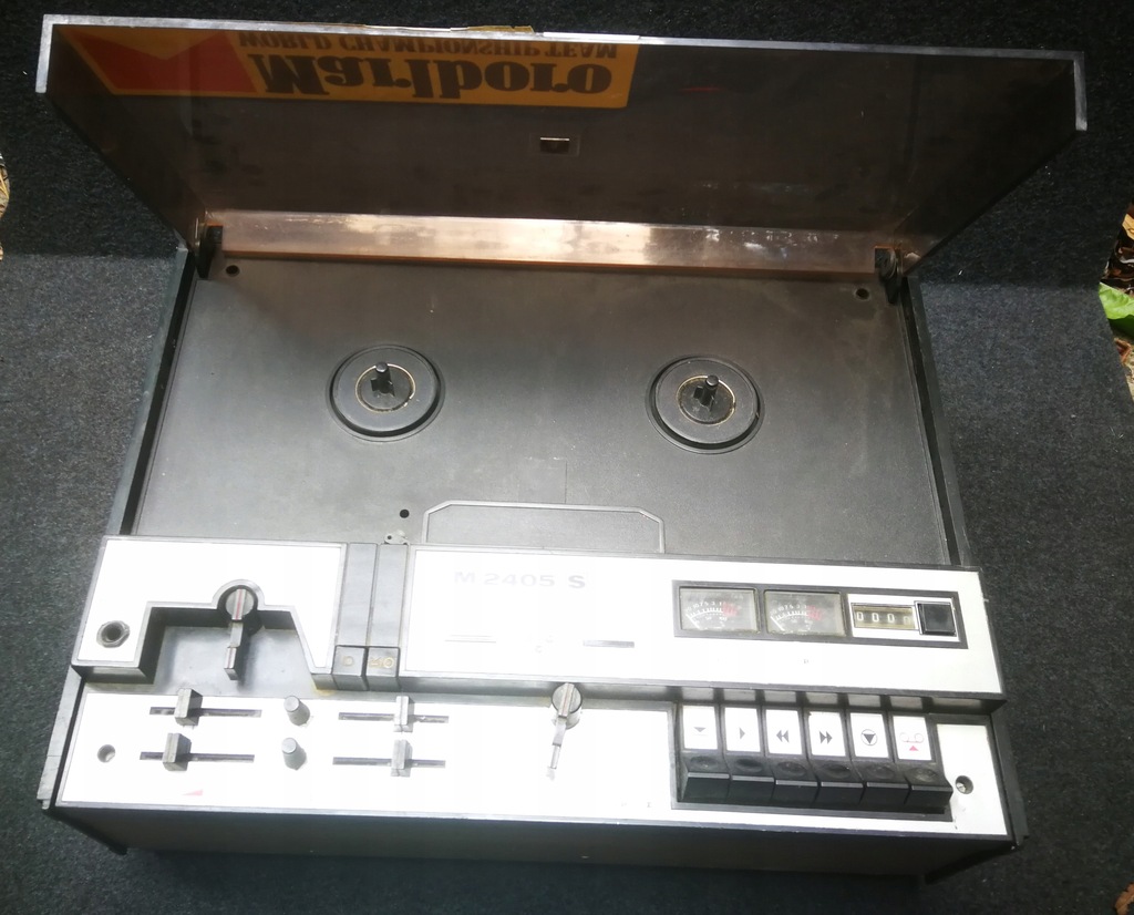 Magnetofon szpulowy Unitra ZRK M2405S czarny - 12649899003 - oficjalne archiwum Allegro