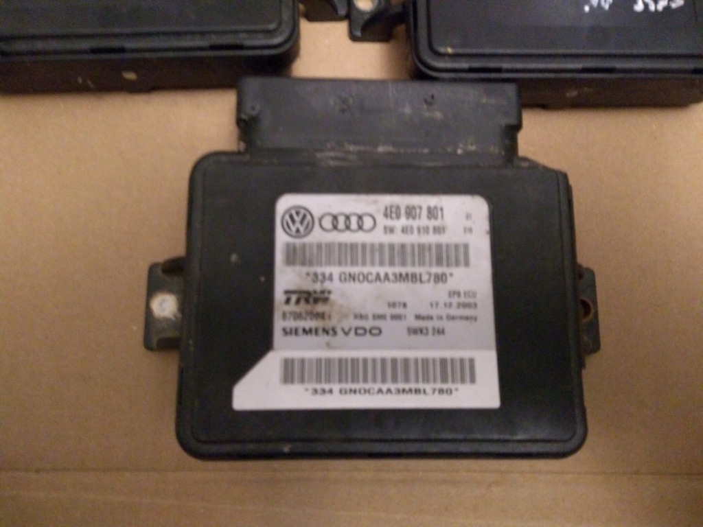 AUDI A8 D3 STEROWNIK MODUŁ HAMULCA 4E0907801 - 12909777445 - oficjalne archiwum Allegro