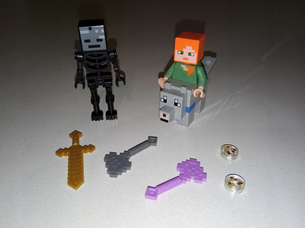 minifigurki lego minecraft - ludziki + bronie - 14492543919 - oficjalne ...