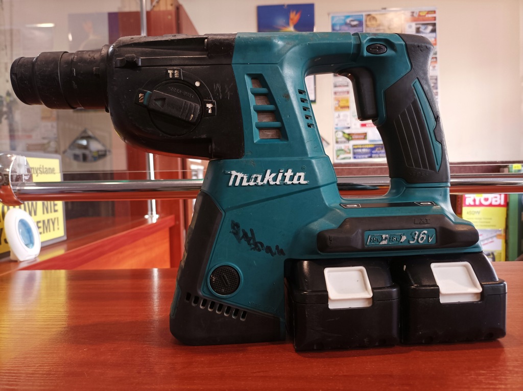 Młotowiertarka aku. MAKITA DHR263 36v + ładowarka - 14629278520 ...