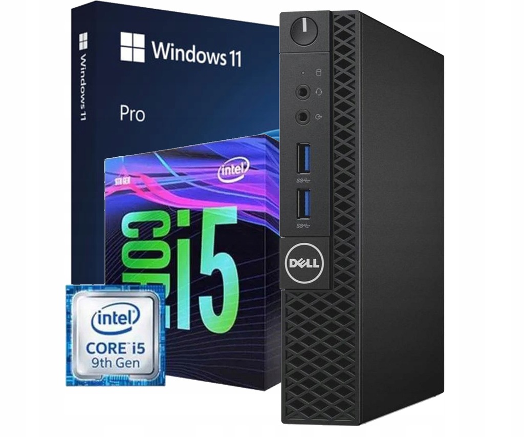 Mini Komputer Dell OptiPlex 3070 Micro i5 9Gen 16GB 512GB SSD WIN11 ...
