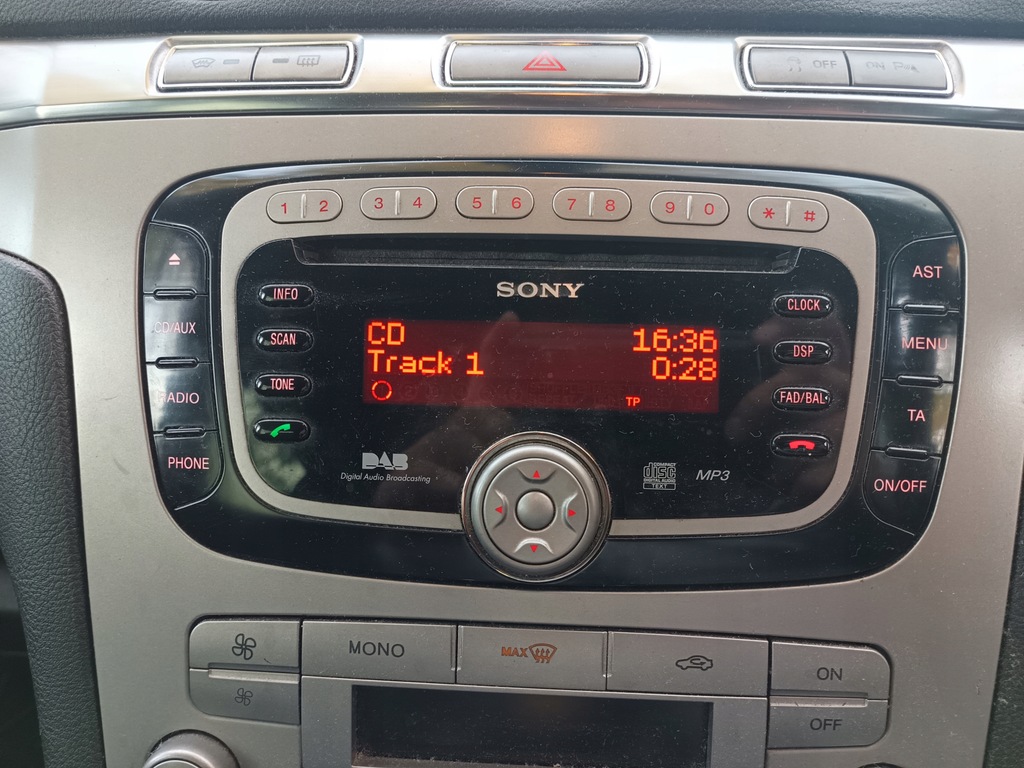 RADIO CD FORD SONY DAB S-MAX MK1 MONDEO MK4 FOCUS MK2 GALAXY MK3 ...