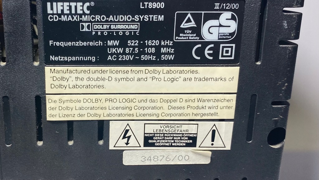 Mini Wieża Lifetec LT 8900 - 12494360134 - oficjalne archiwum Allegro