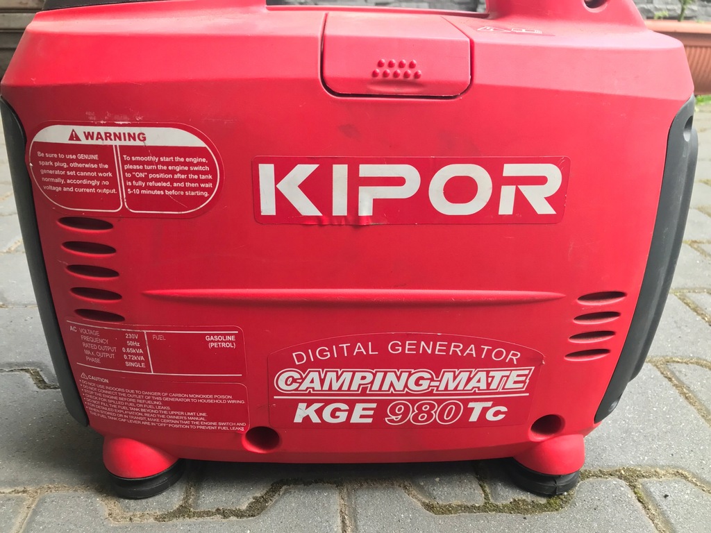 agregat prądotwórczy Kipor Camping Mate KGE 980 TC - 10810900467 - oficjalne archiwum Allegro