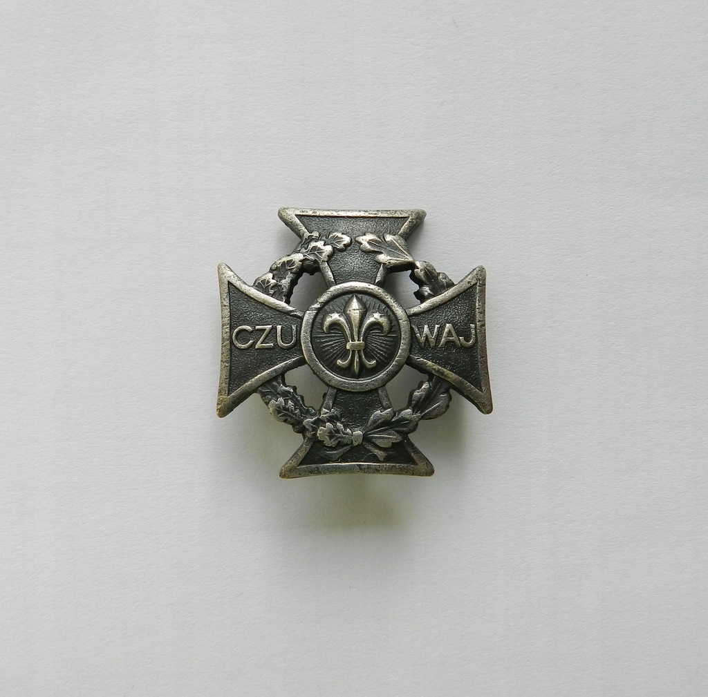 KRZYŻ HARCERSKI ZHP CZUWAJ - CDH 1946 / 1947 - ORYGINAŁ, lata 40-te ...