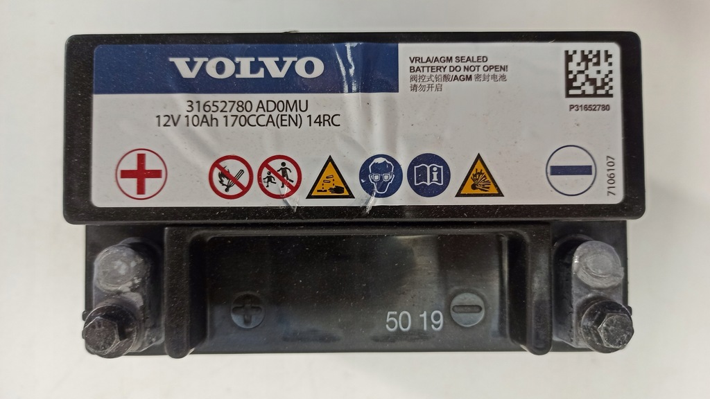 VOLVO 31652780 AKUMULATOR 12V 10AH 170CC 14RC - 10652535323 - oficjalne archiwum Allegro