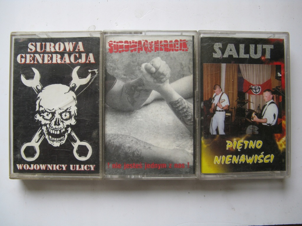 Surowa generacja , Salut 3 kasety Skinhead rock . - 13208973681 ...