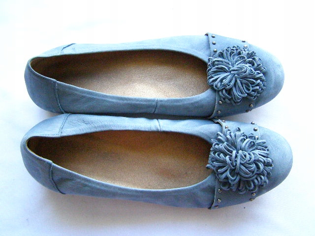 GABOR szerokie skórzane baleriny ROZ.42 JAK NOWE - 14354527489 ...