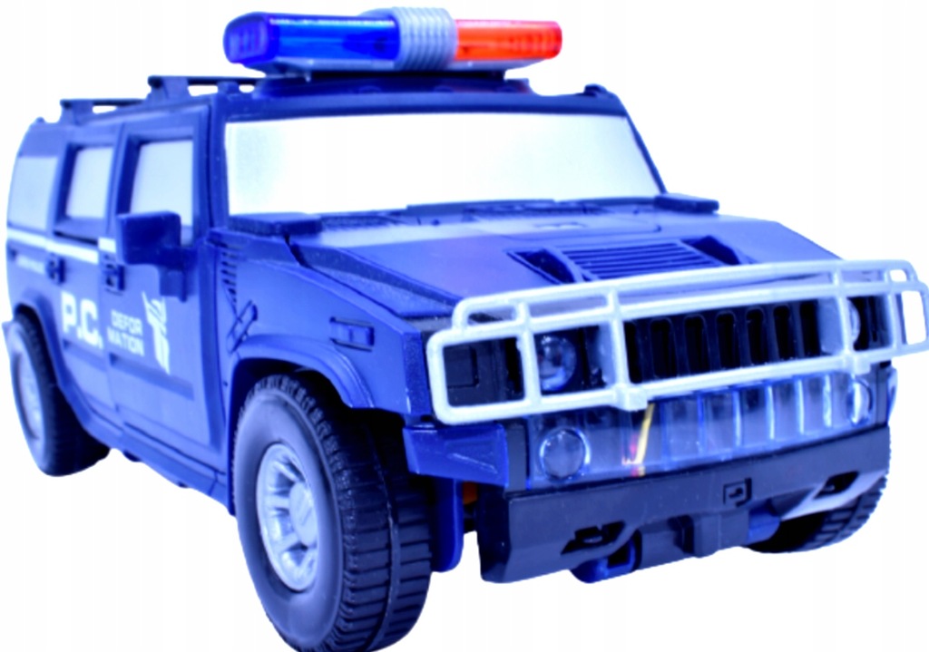 AUTO POLICYJNE ROBOT TRANSFORMER interaktywny 2w1 - 11628780377 - oficjalne archiwum Allegro