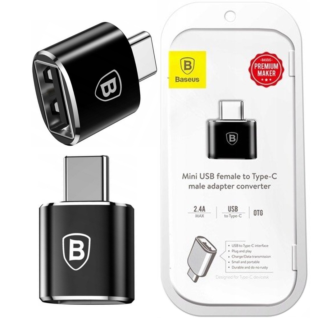 Adapter Przejściówka z USB typ A na USB C Baseus - 12891775106 ...