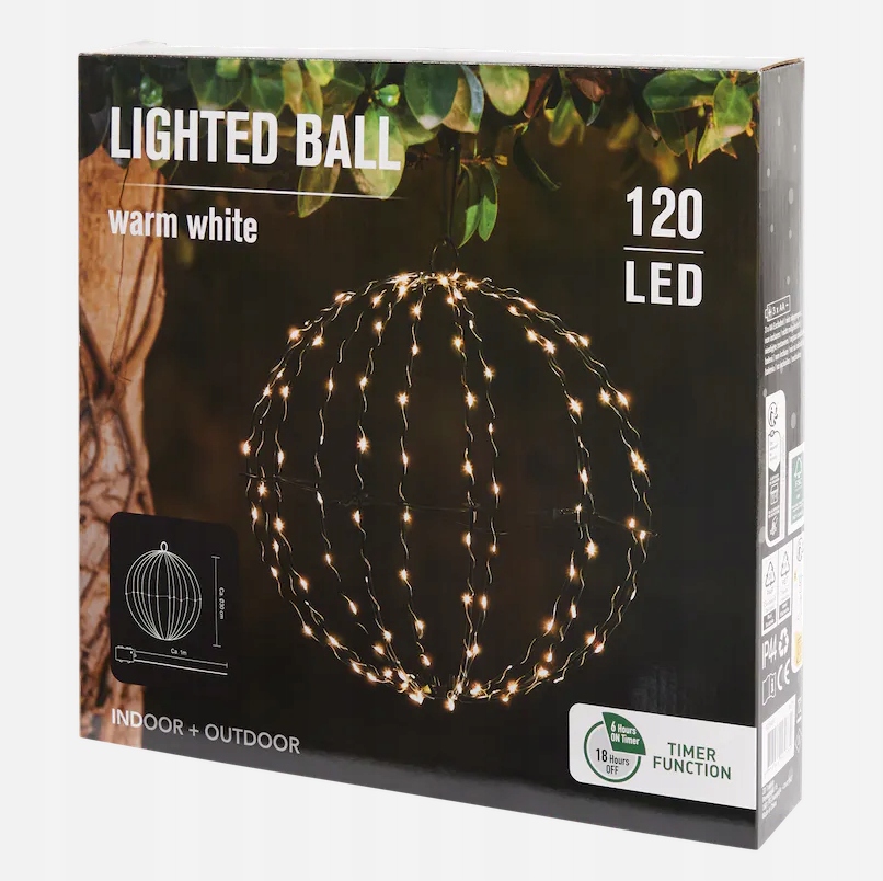 KULA świetlna 120 diod LED na balkon taras choinke, do domu do ogrodu - 14518845245 - oficjalne ...