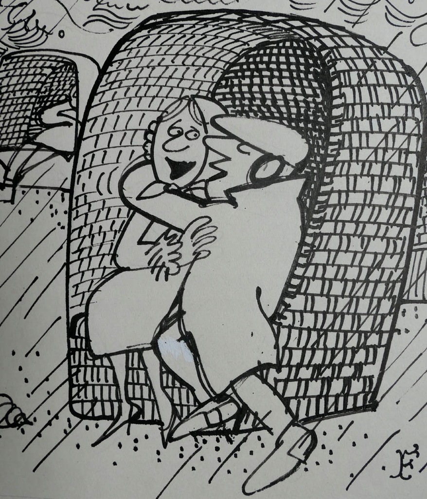 JERZY FLISAK USPOKÓJ SIĘ TO GRZECH... RYSUNEK SZPILKI ! - 15907869695 ...