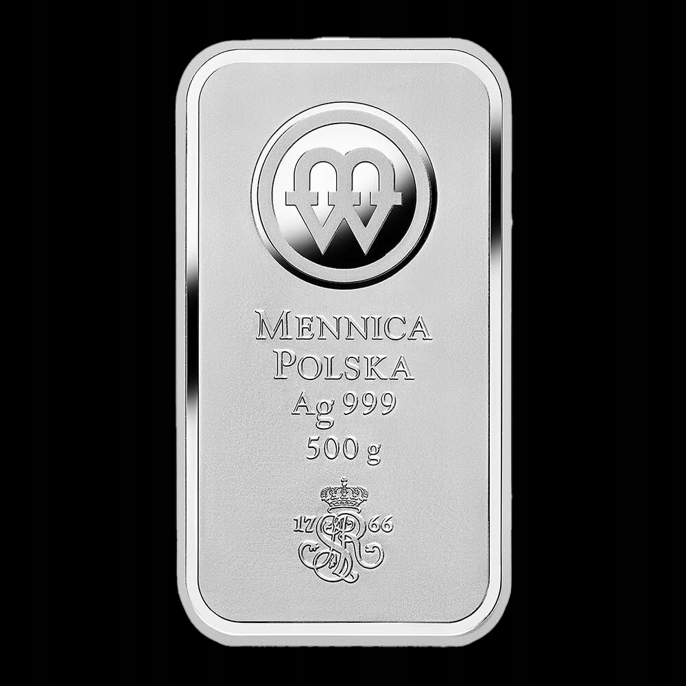 Sztabka Srebra 500g Mennica Polska Ag 999 Certyfikat - 14778482714 ...