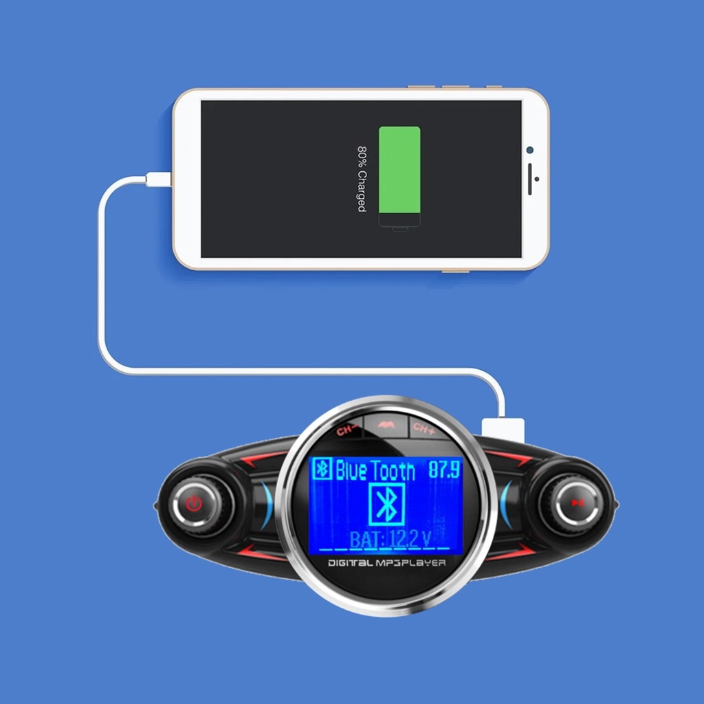 Купить FM-ПЕРЕДАТЧИК BLUETOOTH 4.0 USB многофункциональный 8in1: отзывы ...