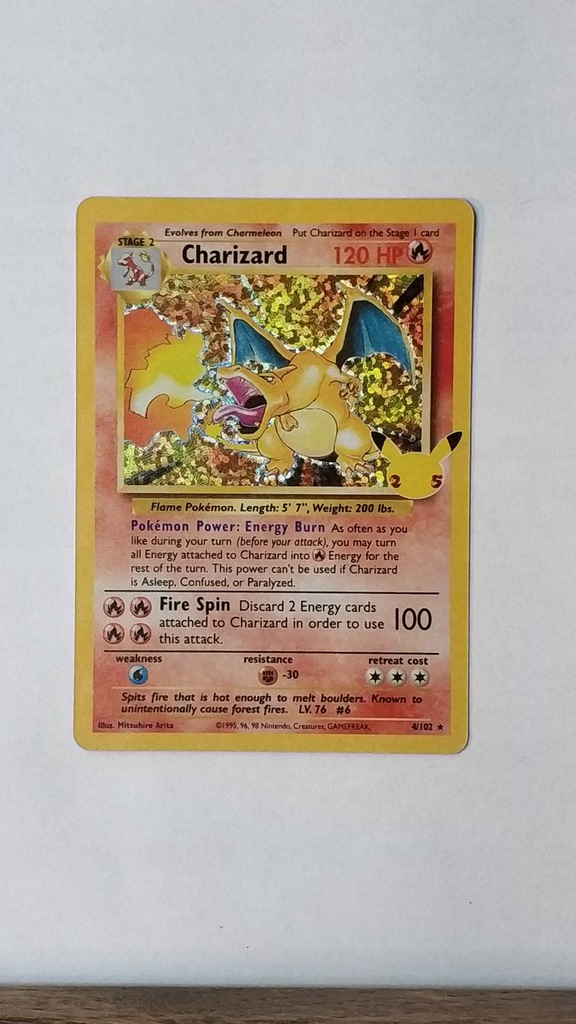 Charizard - 4/102 - Holo Rare - Celebrations - 11371643936 - oficjalne ...
