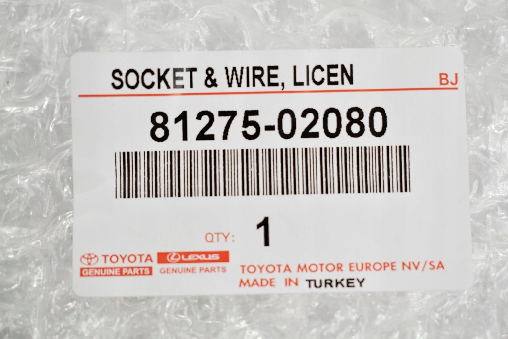 OE TOYOTA OPRAWKA ŻARÓWKI LAMPKI TABLICY VERSO - 12319127604 ...