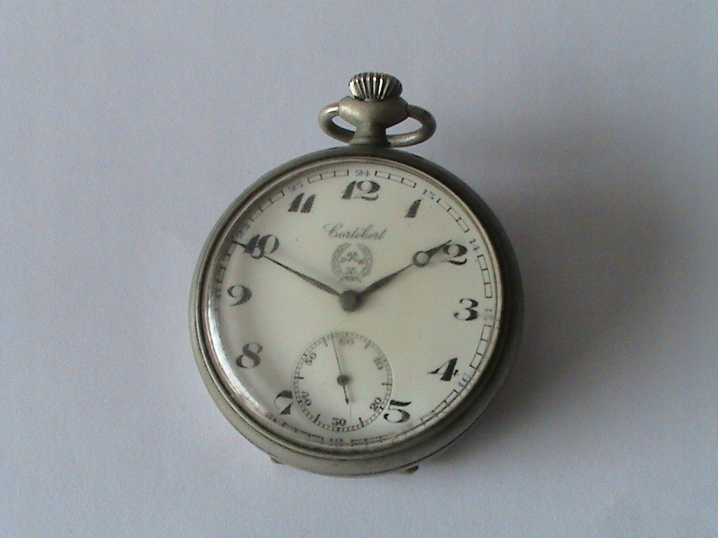 Duży zegarek kieszonkowy CORTEBERT - nagrodowy w PEŁNI SPRAWNY ...