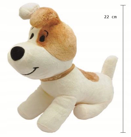 Reksio siedzący z dźwiękiem zabawka pluszowa 22 cm - 10427230567 ...