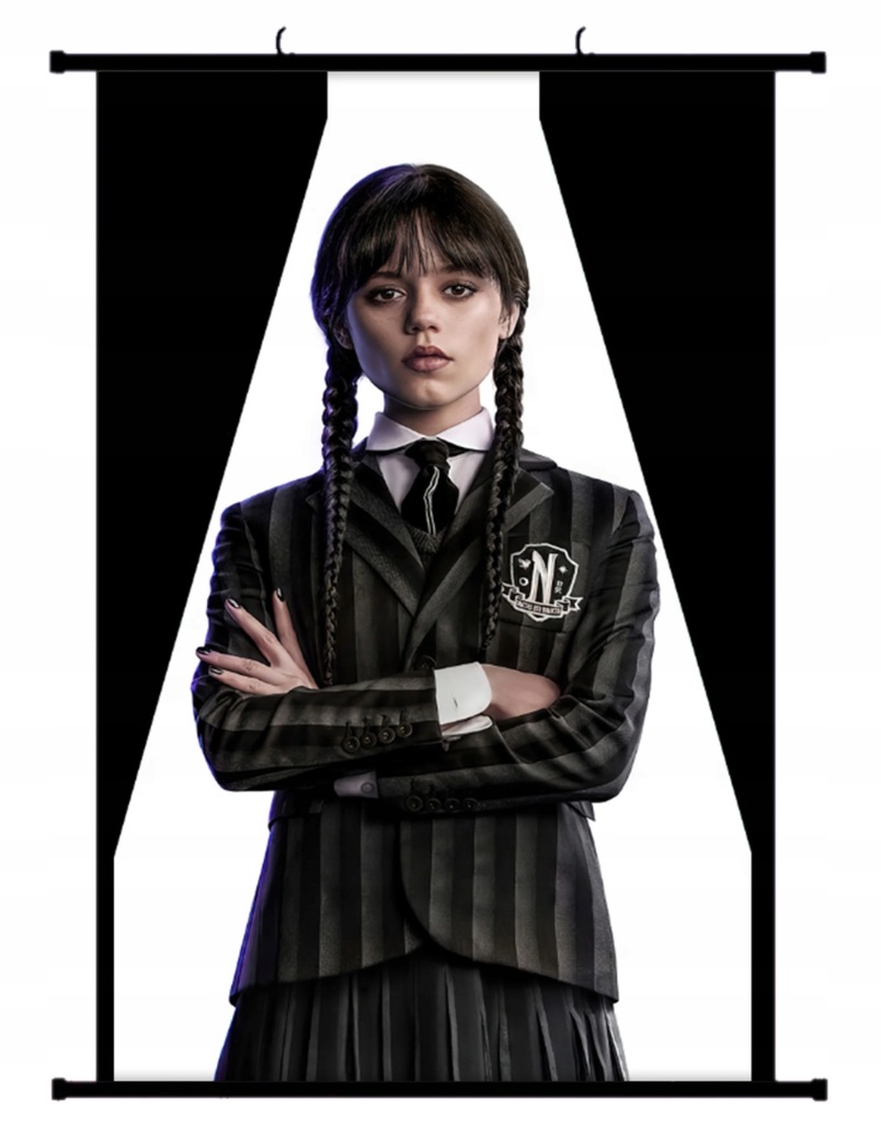 PLAKAT TKANINA WEDNESDAY ADDAMS DEKORACJA 20X30 cm - 13418289630 ...