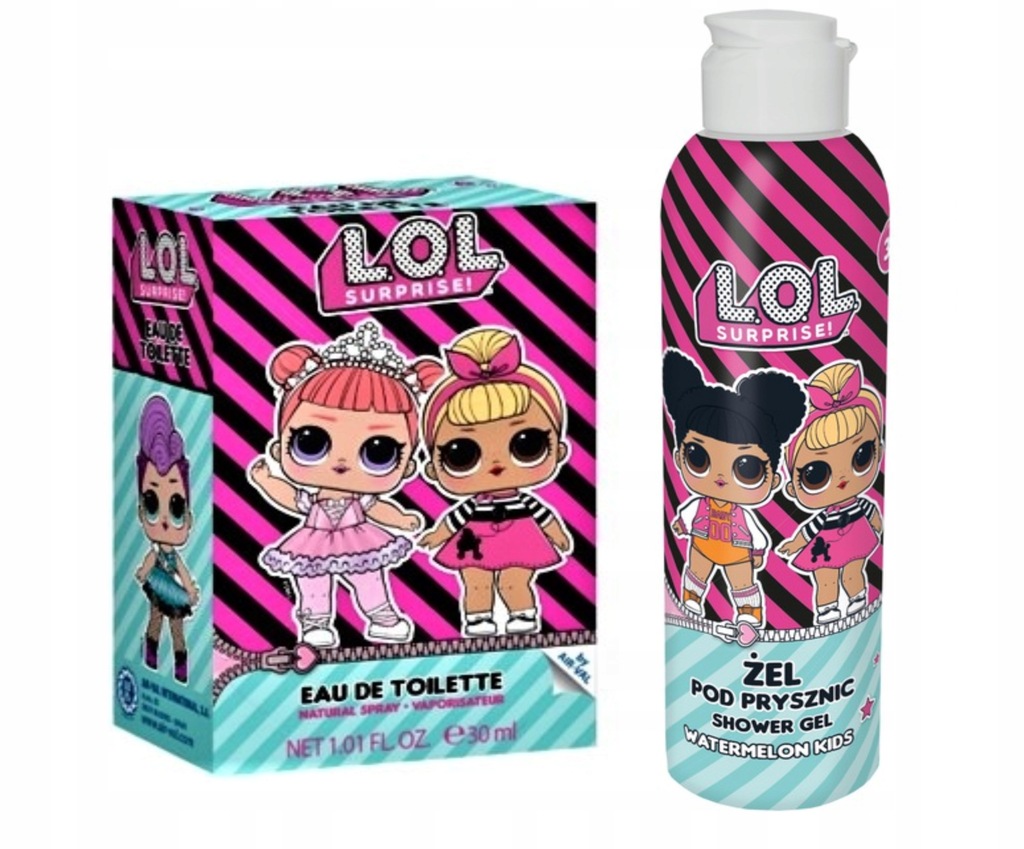 LOL Perfumy + Żel pod Prysznic Arbuz Dzieci +3 - 12117101681 ...