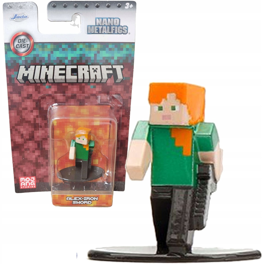 Minecraft figurka ALEX Iron Sword METAL Jada - 14354529223 - oficjalne ...