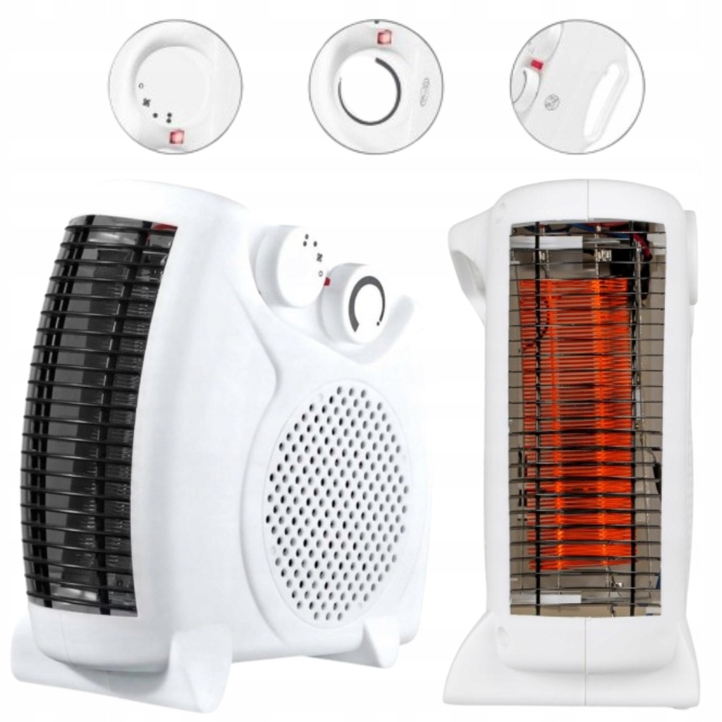 TERMOWENTYLATOR PODGRZEWACZ FARELKA ELEKTRYCZNA - 12657529146 ...