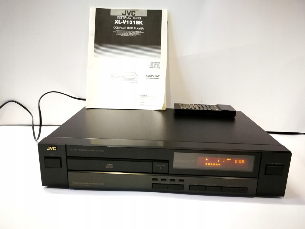 Odtwarzacz CD compact Vintage JVC XL-V131BK - 8984488203 - oficjalne archiwum Allegro