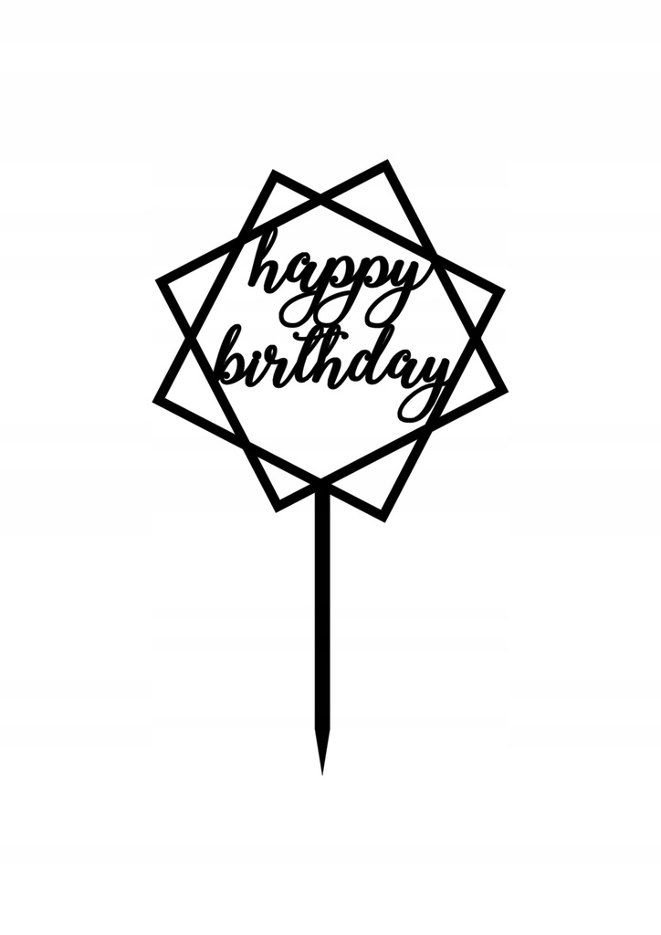 TOPPER DEKORACJA NA TORT NAPIS HAPPY BIRTHDAY - 12621231531 - oficjalne ... TOPPER DEKORACJA NA TORT NAPIS HAPPY BIRTHDAY - 12621231531 - oficjalne ...
