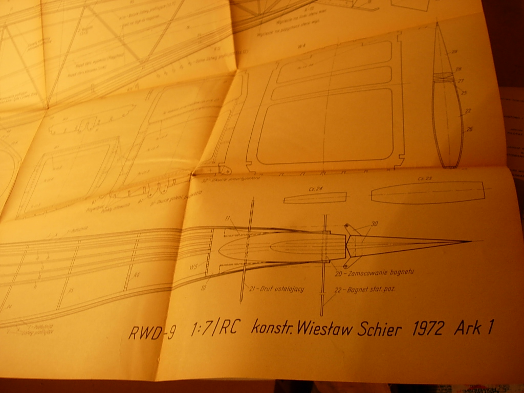 Plan budowy modelu samolotu RWD 9 skala 1:7 - 7718632951 - oficjalne ...