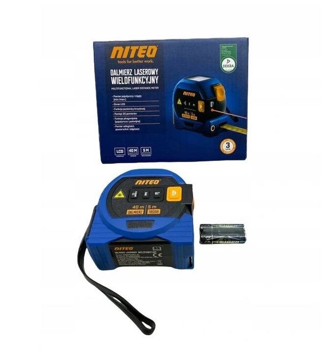Dalmierz laserowy wielofuncyjny Niteo Tools 40m - 13475662938 ...