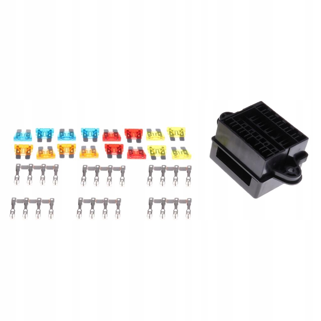 Universal Double Row 12 Way Medium Relay Fuse Box - 13205690147 ...