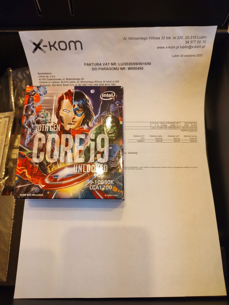 i9-10850K BOX + MSI MPG Z490 GAMING EDGE WiFi ATX - 12267697929 ...