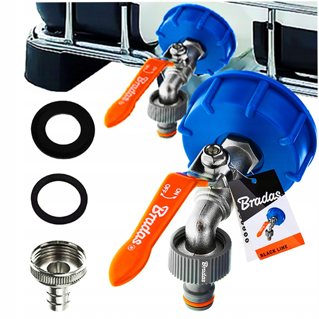 KRAN DO ZBIORNIKA 1000L ZAWÓR DO MAUZERA WĄŻ 1/2 - 14056184798 - oficjalne archiwum Allegro