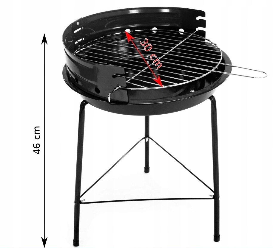 GRIL OGRODOWY SKŁADANY Z RUSZTEM NA WYJAZD DZIAŁKĘ - 7871259589 ...