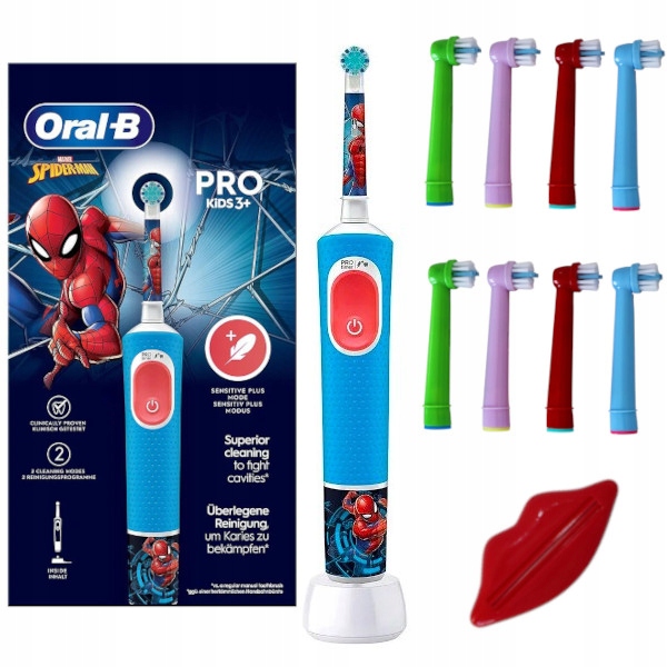 Szczoteczka elektryczna Oral-B Vitality Pro D103 Kids 3+ Spiderman zestaw - 15102645650 ...