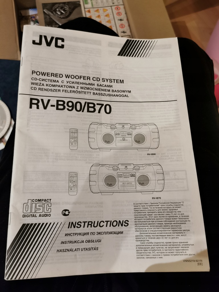 Instrukcja do radia JVC RV-B90/B70 - 9953705170 - oficjalne archiwum ...