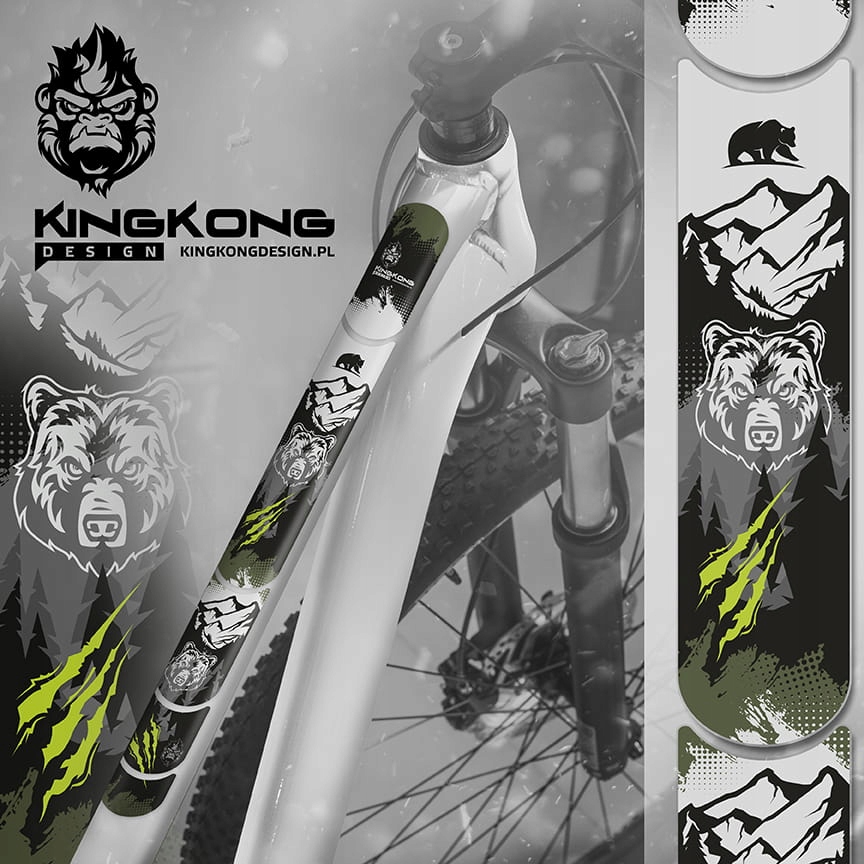 ORYGINALNE NAKLEJKI NA ROWER - NIEDŹWIEDŹ - 14548702096 - oficjalne ...