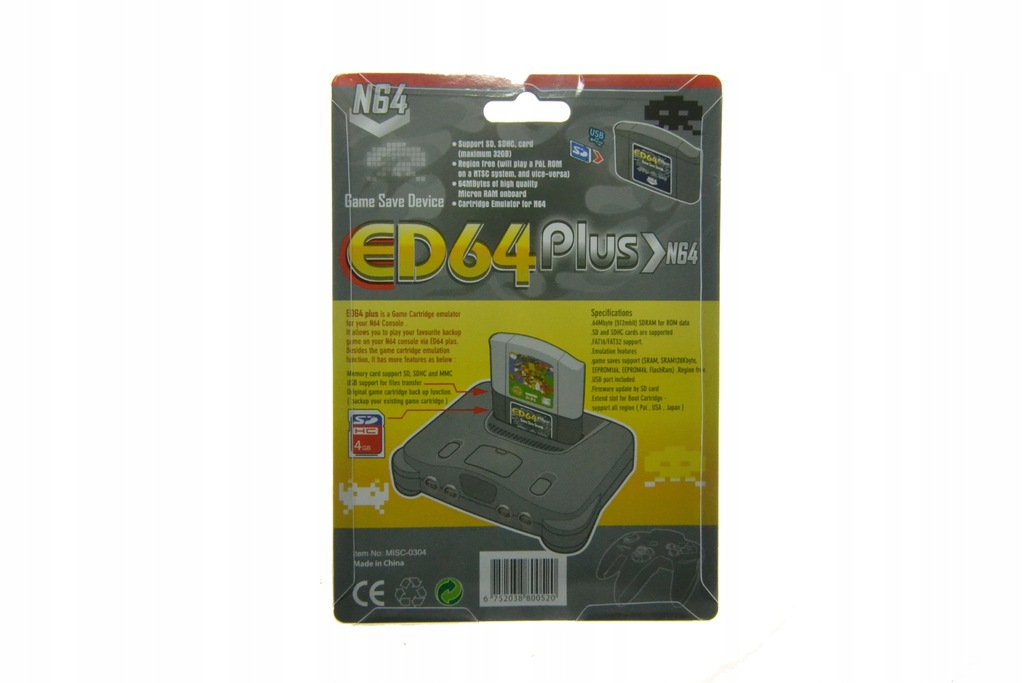 Купить ПРОГРАММАТОР ED64 PLUS ДЛЯ NINTENDO 64: отзывы, фото и ...