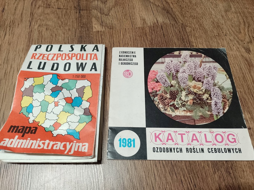 Mapa PRL i katalog roślin cebulowych1981 - 13480335031 - oficjalne ...