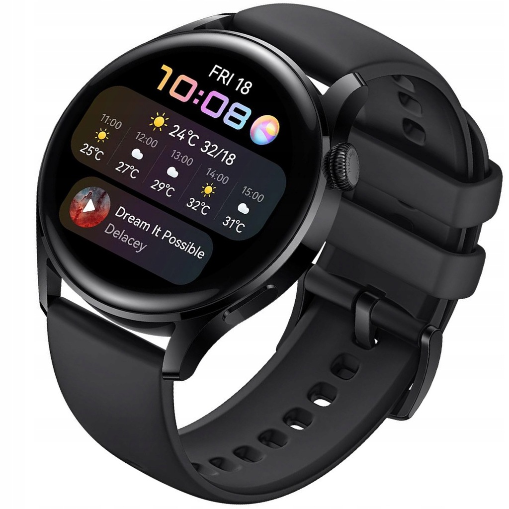 SMARTWATCH HUAWEI WATCH 3 ACTIVE LTE Black - 11950257061 - oficjalne ...