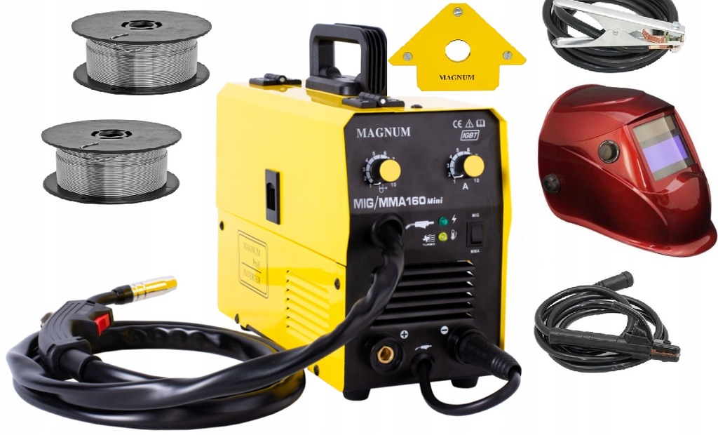Spawarka Migomat Magnum MIG 160 Mini MMA bezgazowy - 8885047393 ...