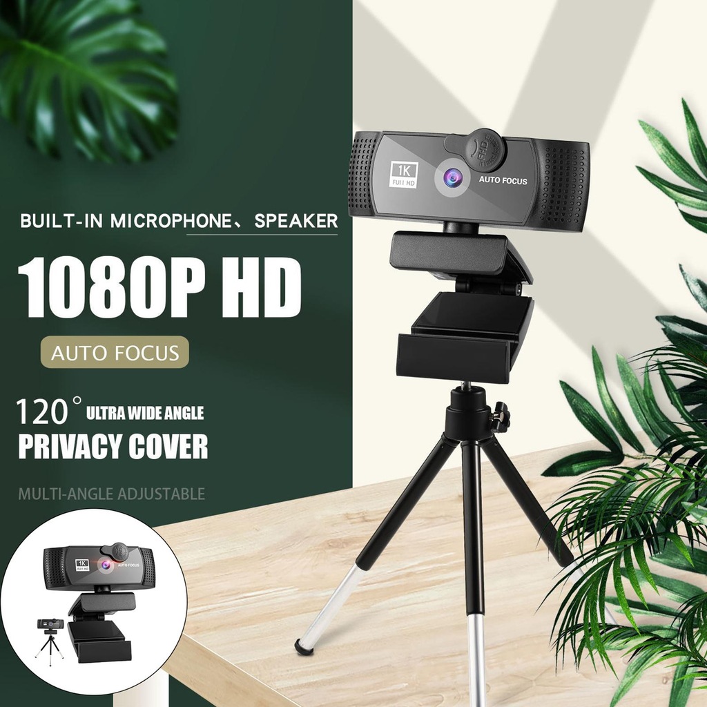 Купить Веб-камера FULL HD 1080P со штативом и микрофоном: отзывы, фото ...