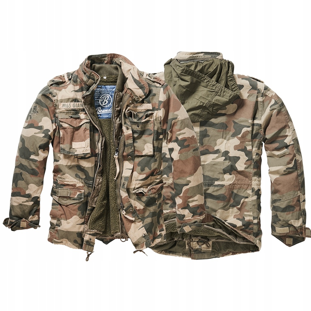 KURTKA MĘSKA WOJSKOWA M65 GIANT BRANDIT MORO 5XL - 11236075998 - oficjalne archiwum Allegro