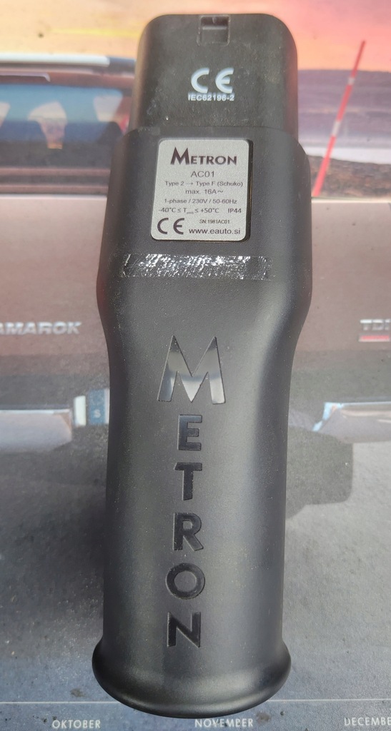 METRON AC01 przejściówka Typ2 do SCHUKO 16A - 13559875002 - oficjalne ...