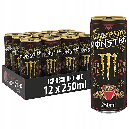 Monster Energy Espresso Milk Triple Shot 12x250ml - 11296566725 ...