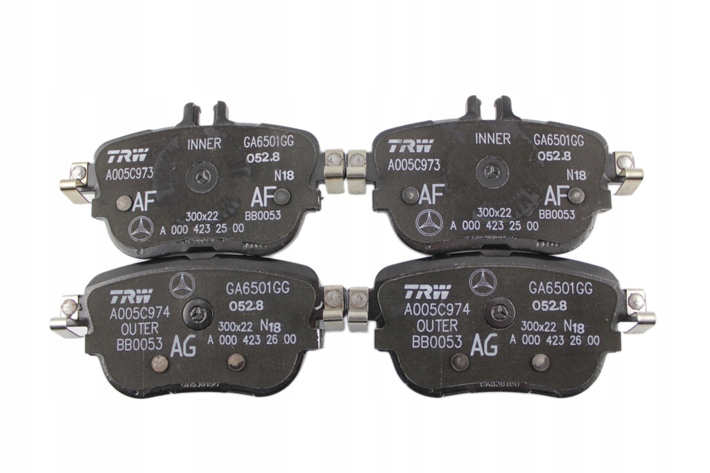 Купить Колодки задние тормозные Mercedes-Benz A0004209700: отзывы, фото ...