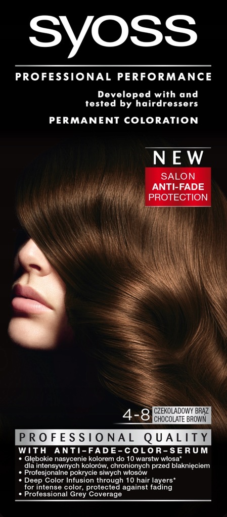 SYOSS Farba do włosów Czekoladowy Brąz 4-8 - 9176718099 - oficjalne archiwum Allegro