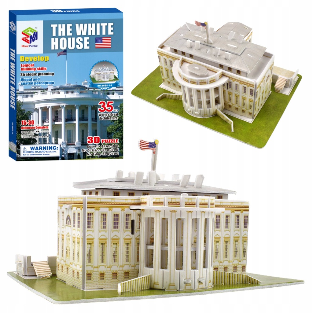 PIĘKNE PUZZLE 3D KONSTRUKCJE ARCHITEKTONICZNE - 11587554811 - oficjalne ...